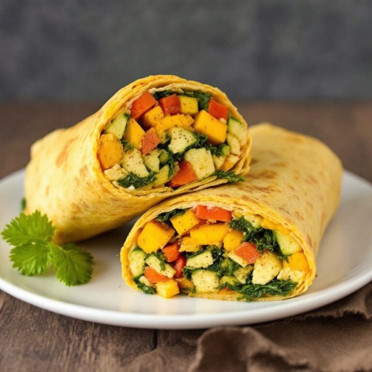 This Turmeric Roasted Vegetable Wrap is a deliciously vibrant meal that ...